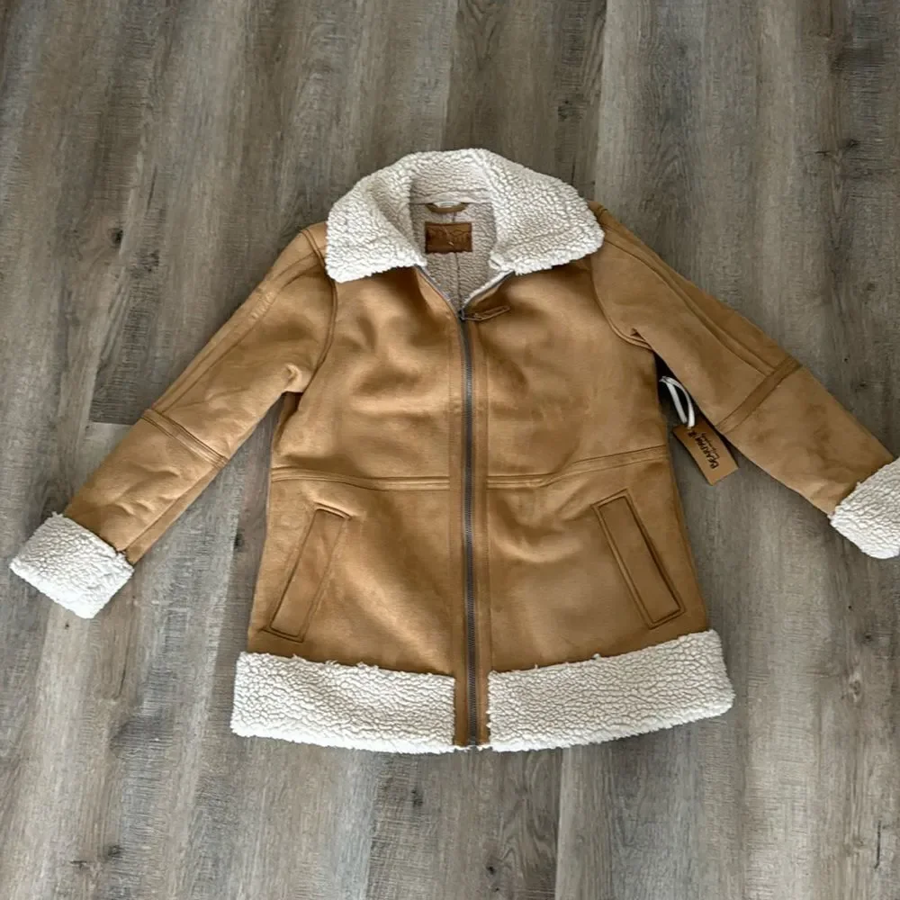 BearPaw | Jackets & Coats | Bearpawmoto Style Suede And Shearling ...